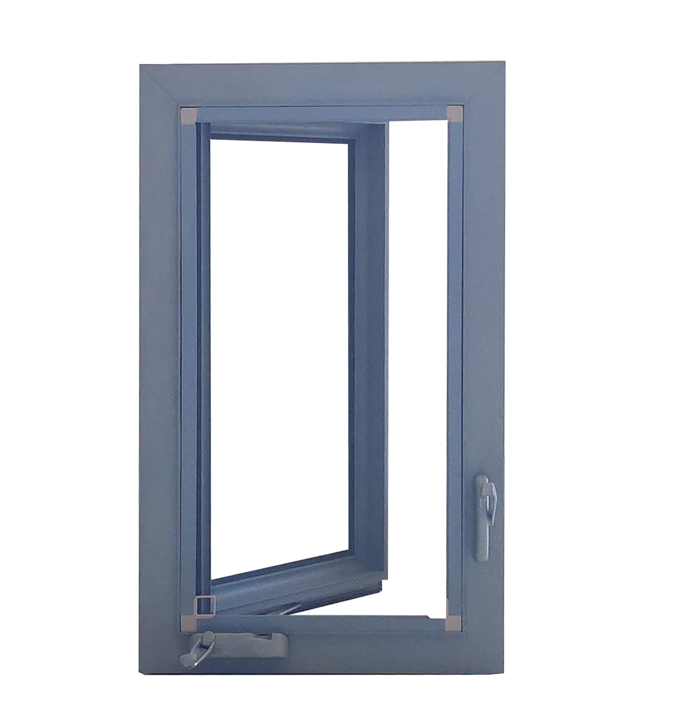 Crank Aluminum Casement Window Door Hand Operated Single Swing