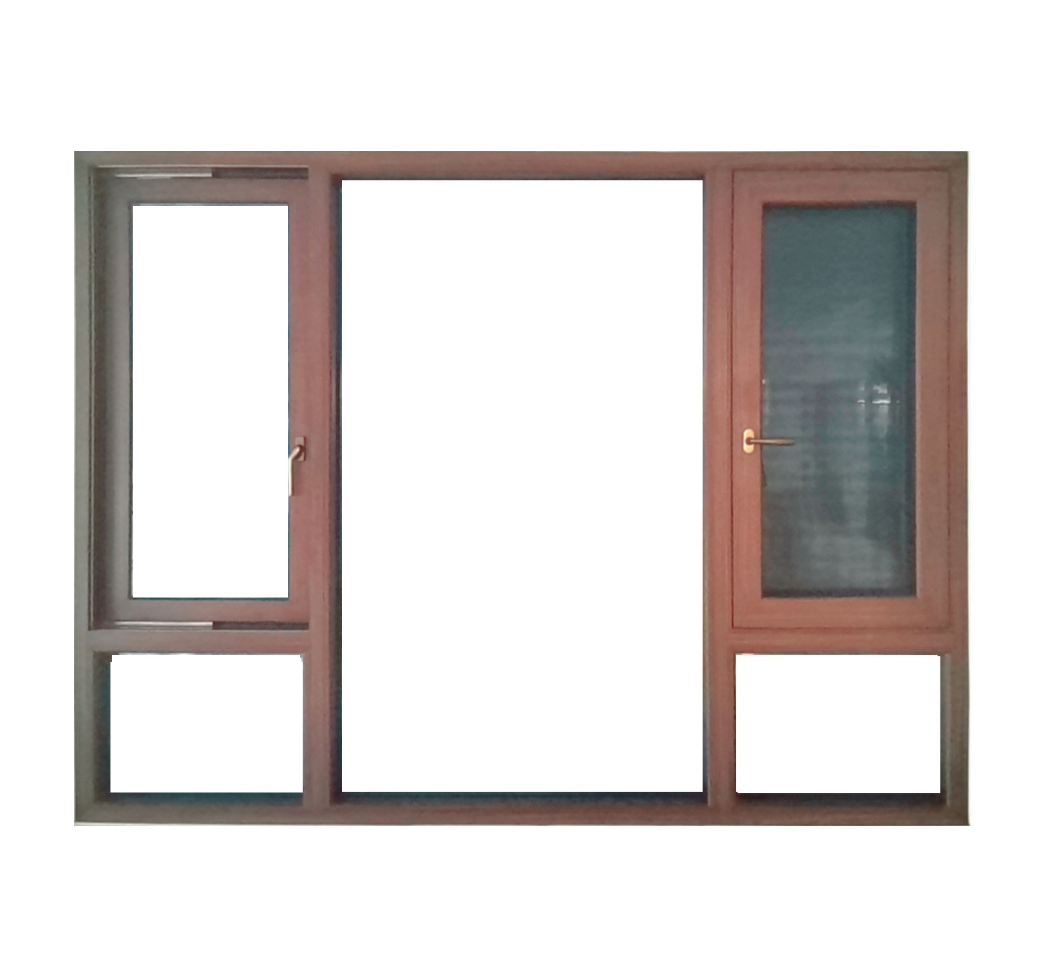 Vinyl PVC UPVC Casement Window Door Soundproof Glass With Mosquito Mesh