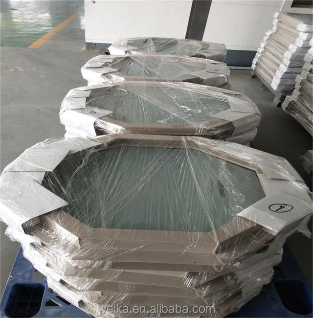 Powder Coating Single Hung UPVC Window for Vertical Opening and Low ...