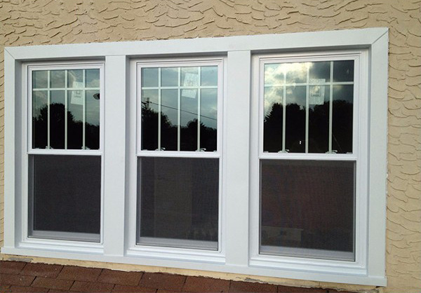 UPVC Single Hung Window with Decorative Glass - Soundproof & Waterproof